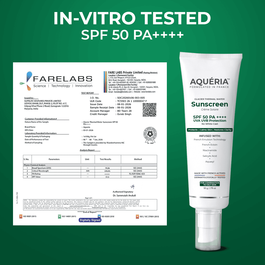 Acne Sunscreen SPF 50 PA++++ for Oily & Acne-Prone Skin | Aqueria®